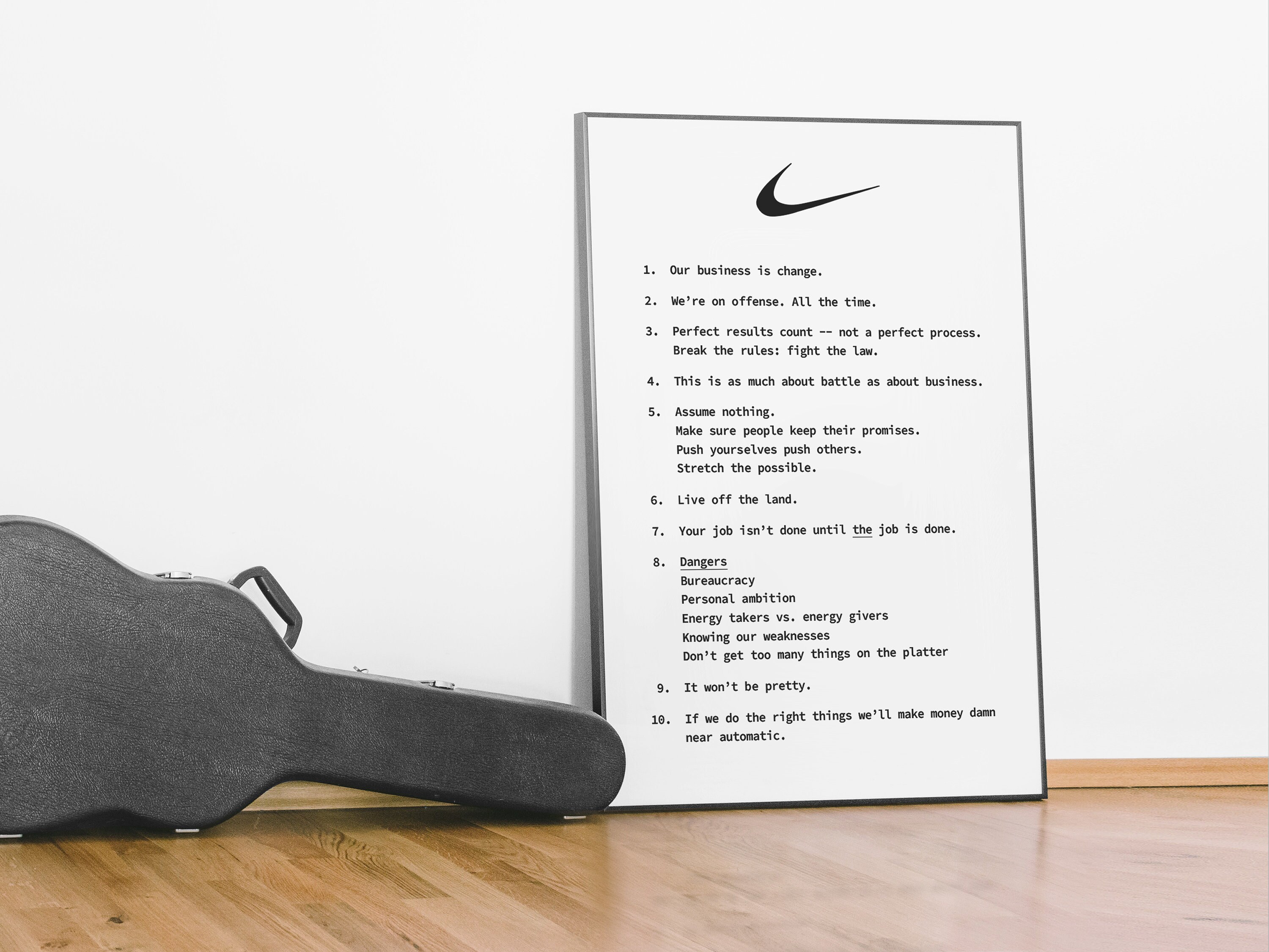 Principles of Nike Poster From the Movie Air. Phil - Etsy