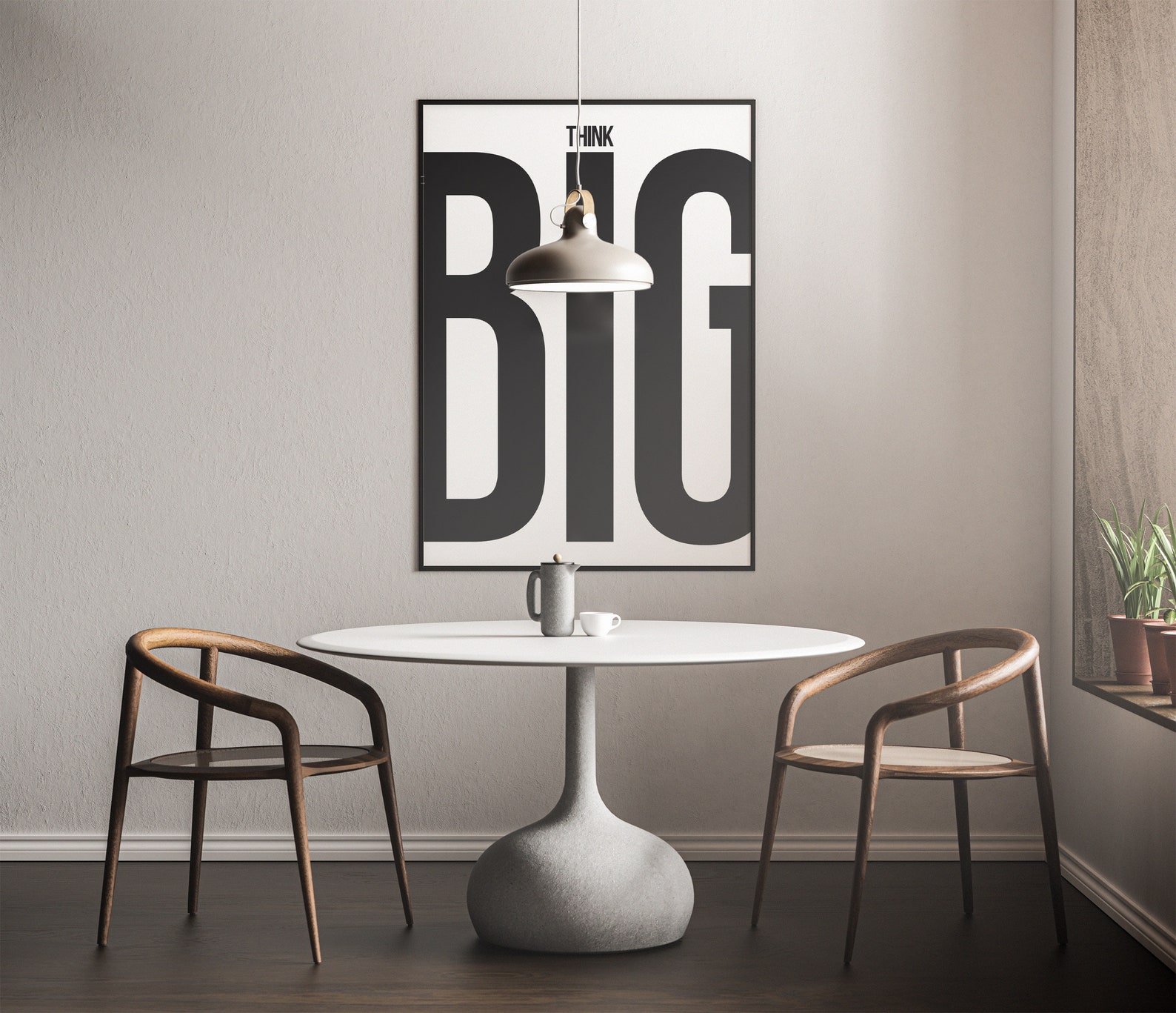 THINK BIG Poster. Printable Motivational Poster. Gift Idea Poster ...