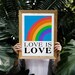 PRIDE Poster, Love is Love Poster, LGBTQ Poster, Pride Rainbow Poster ...