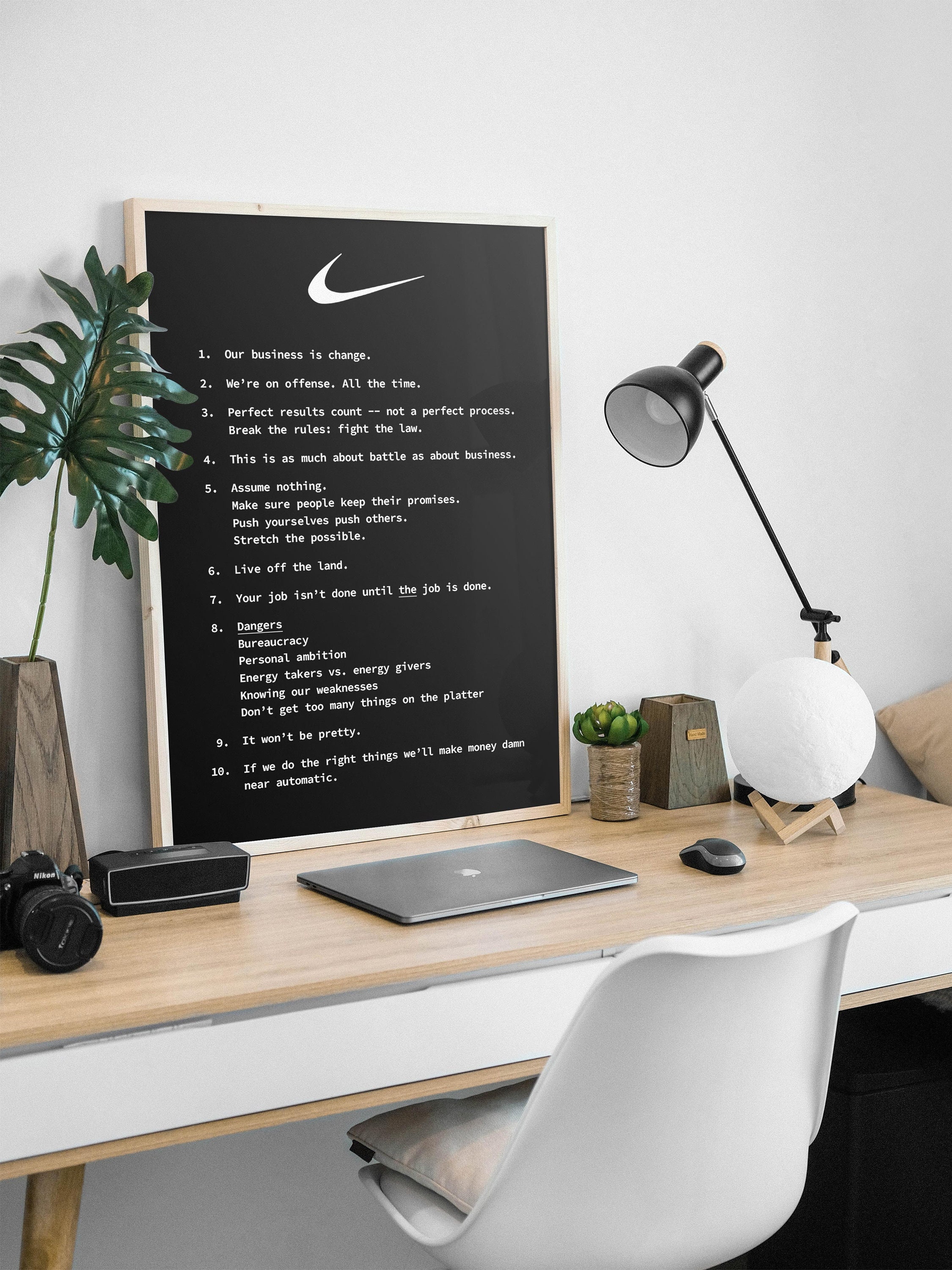 Principles of Nike Poster From the Movie Air. Phil Knight's Nike ...