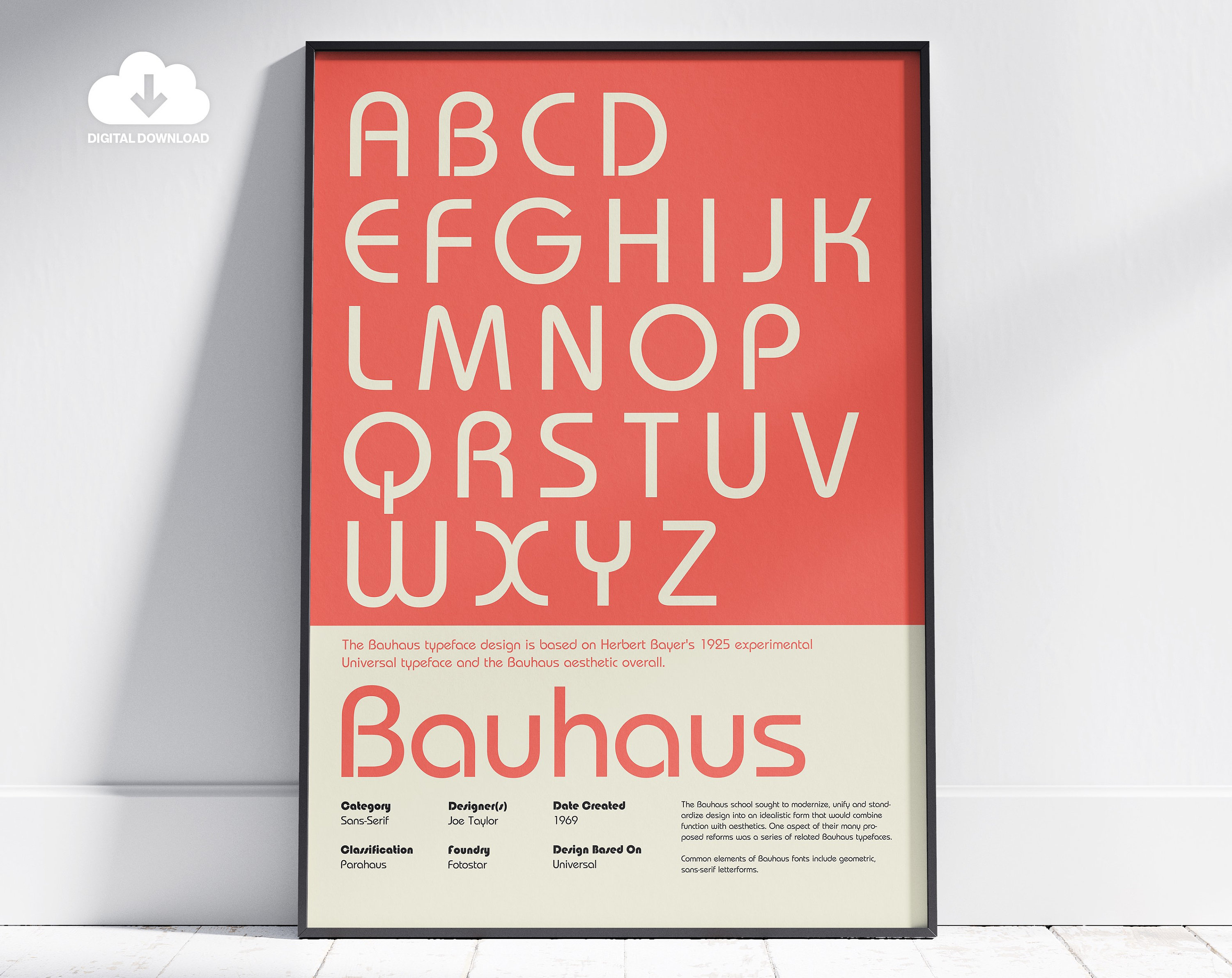 Bauhaus Typography Poster