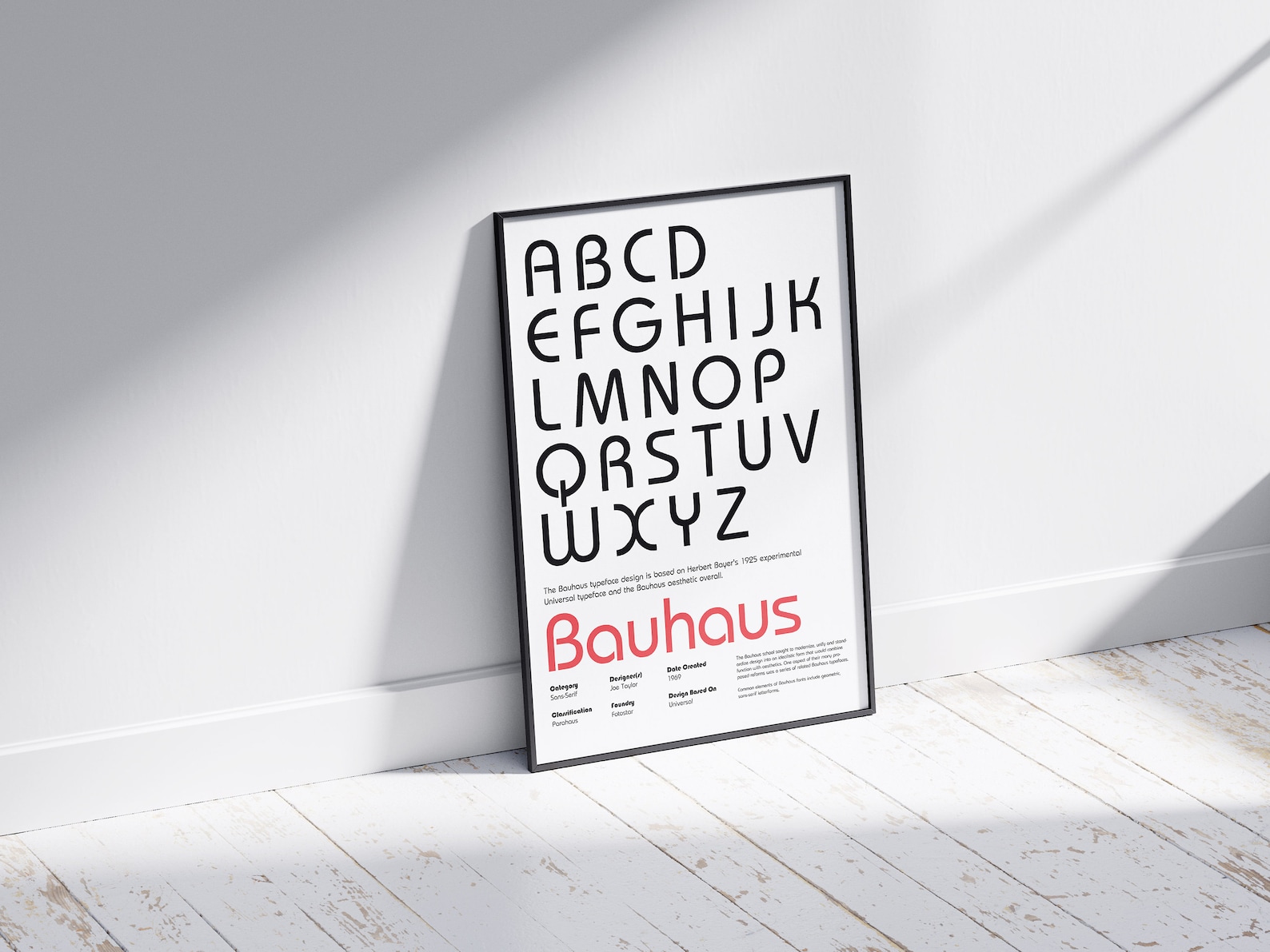 BAUHAUS Font Poster. Bauhaus Poster. Typeface Poster. - Etsy