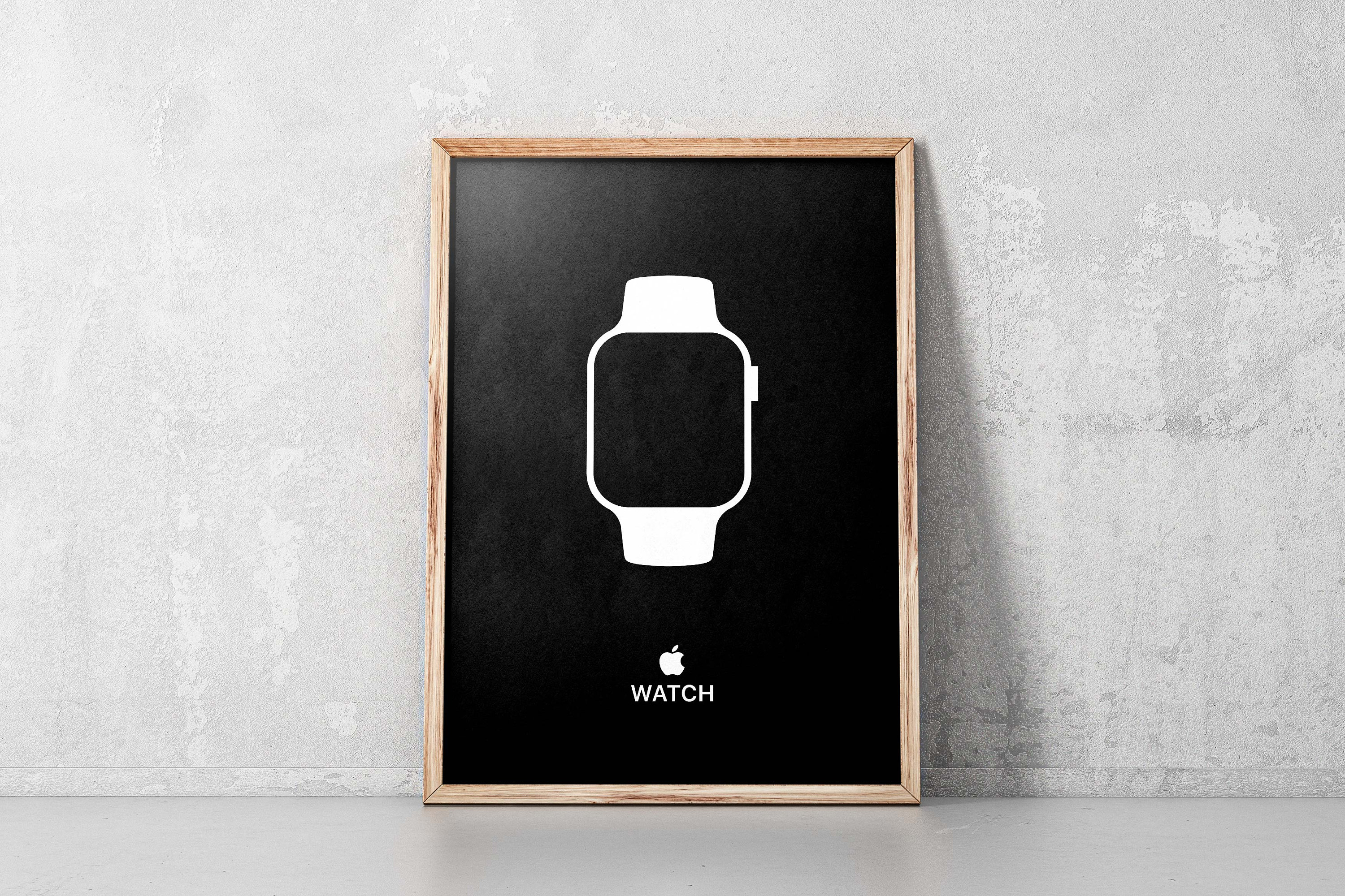 Apple Watch Poster. Printable APPLE Poster. Apple Watch Wall - Etsy