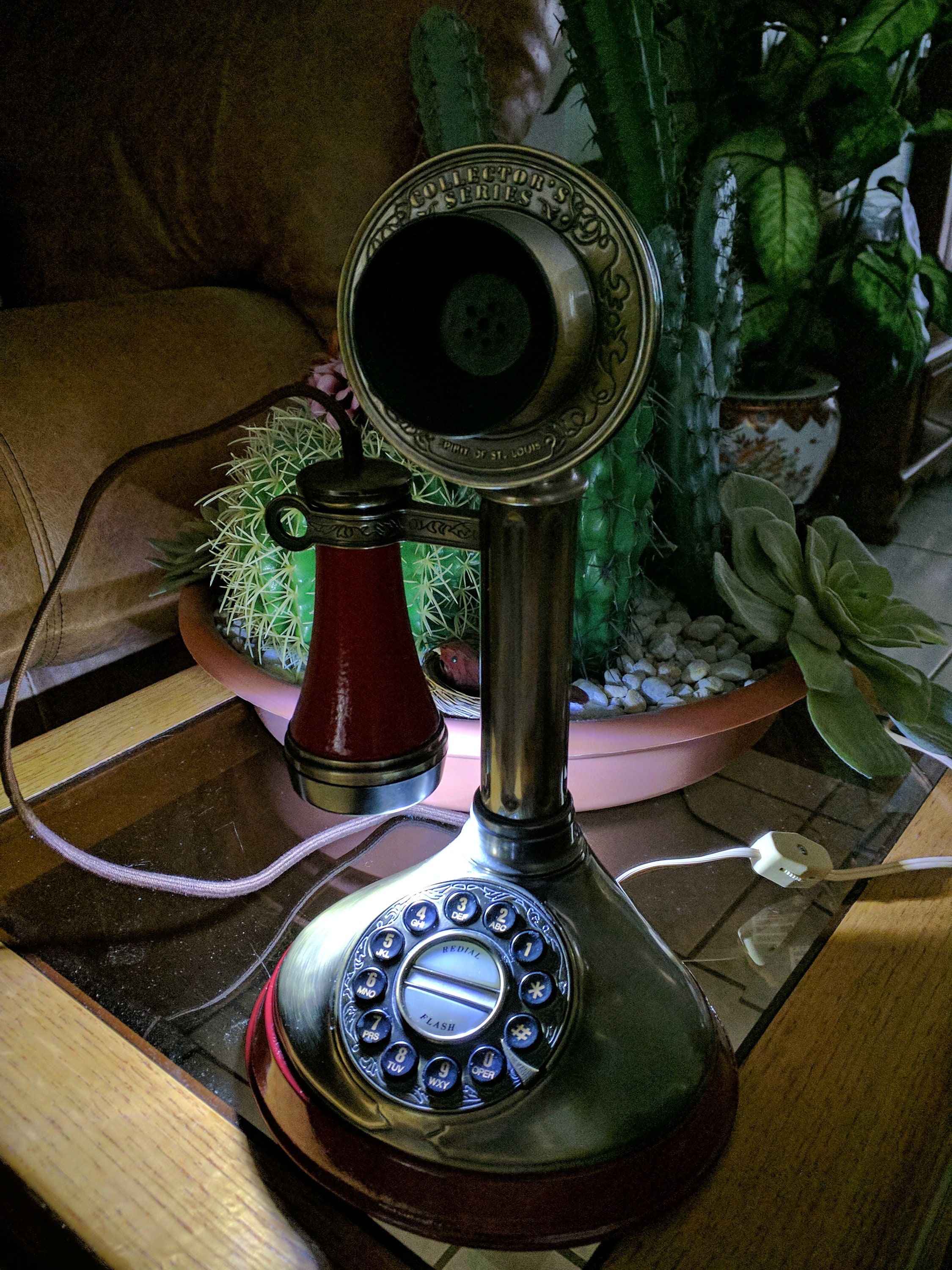 Upcycled Handmade Candle Stick Telephone Lamp. - Etsy