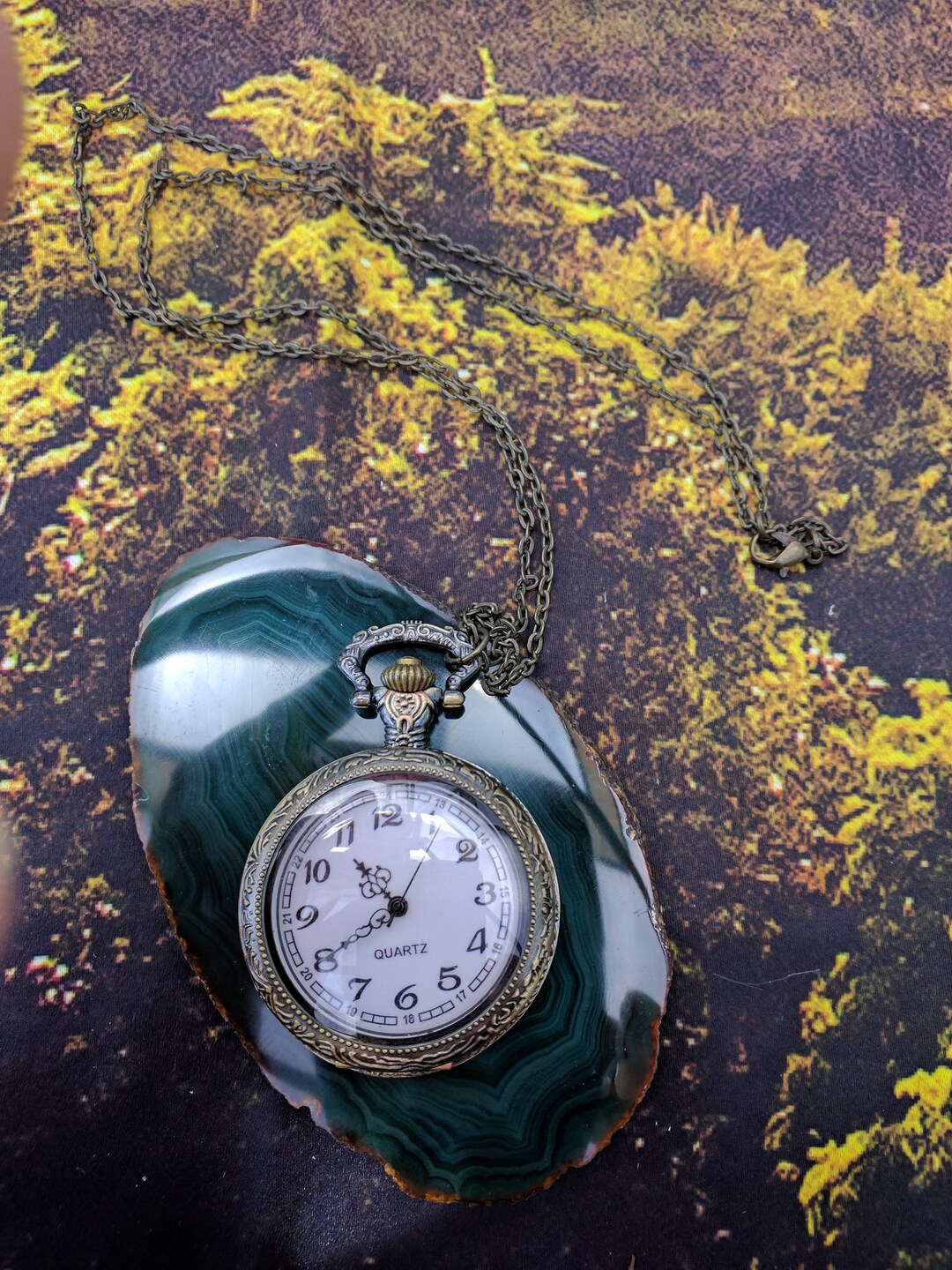 Pendant Watch W/ Double Crystal Face - Etsy
