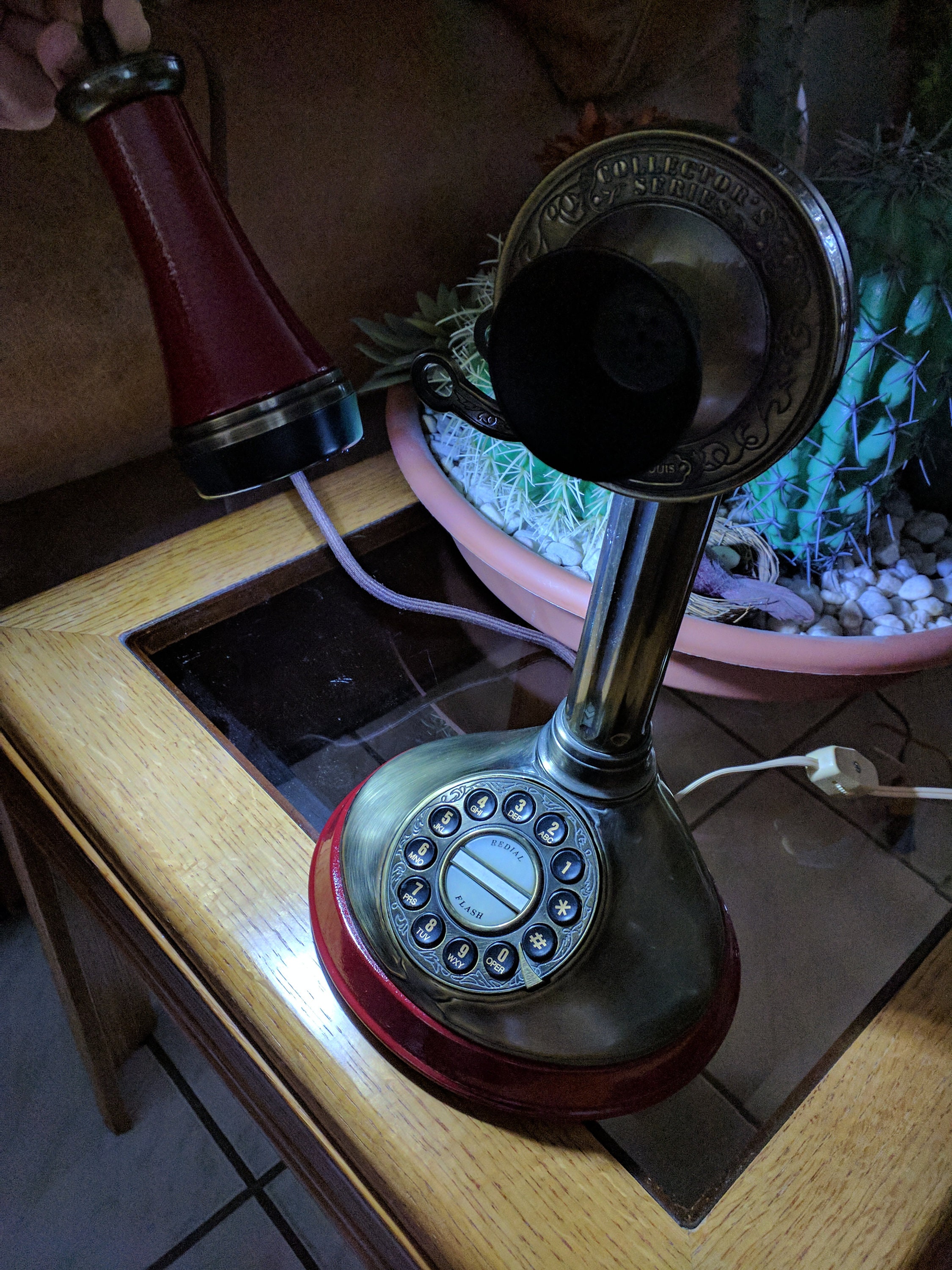 Upcycled Handmade Candle Stick Telephone Lamp. - Etsy