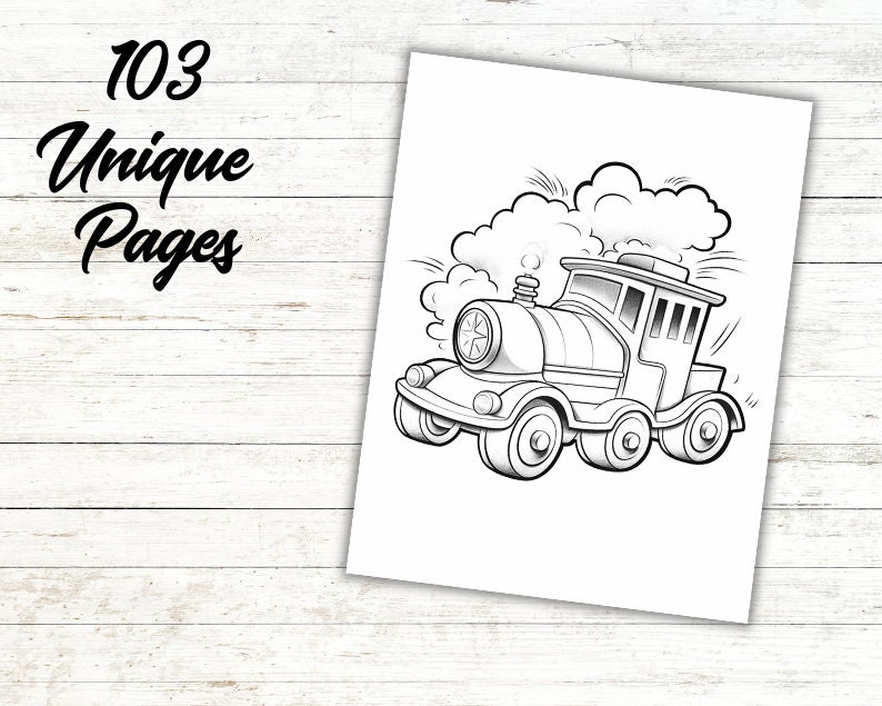 103 Vehicle Coloring Pages for Kids | Cute Vehicle Coloring Book ...