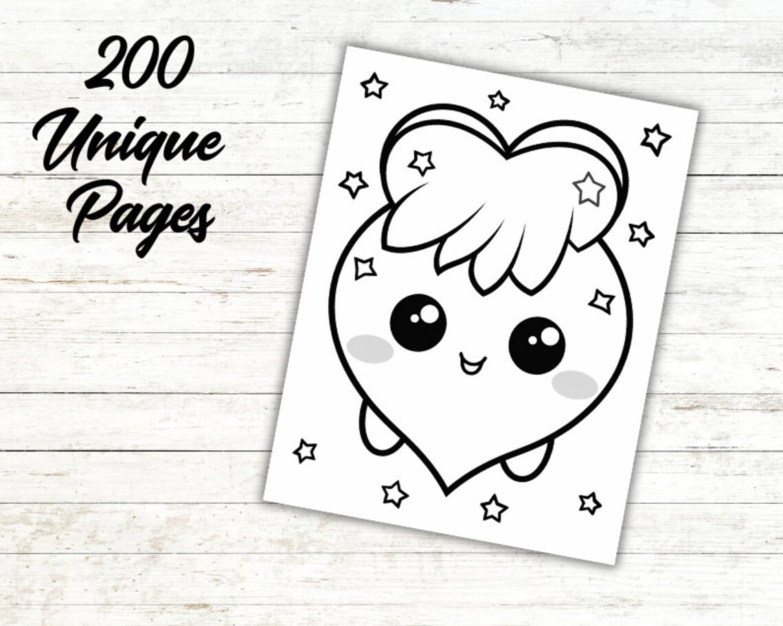 200 Cute Kawaii Coloring Pages for Kids | Coloring Pages for Adult and ...