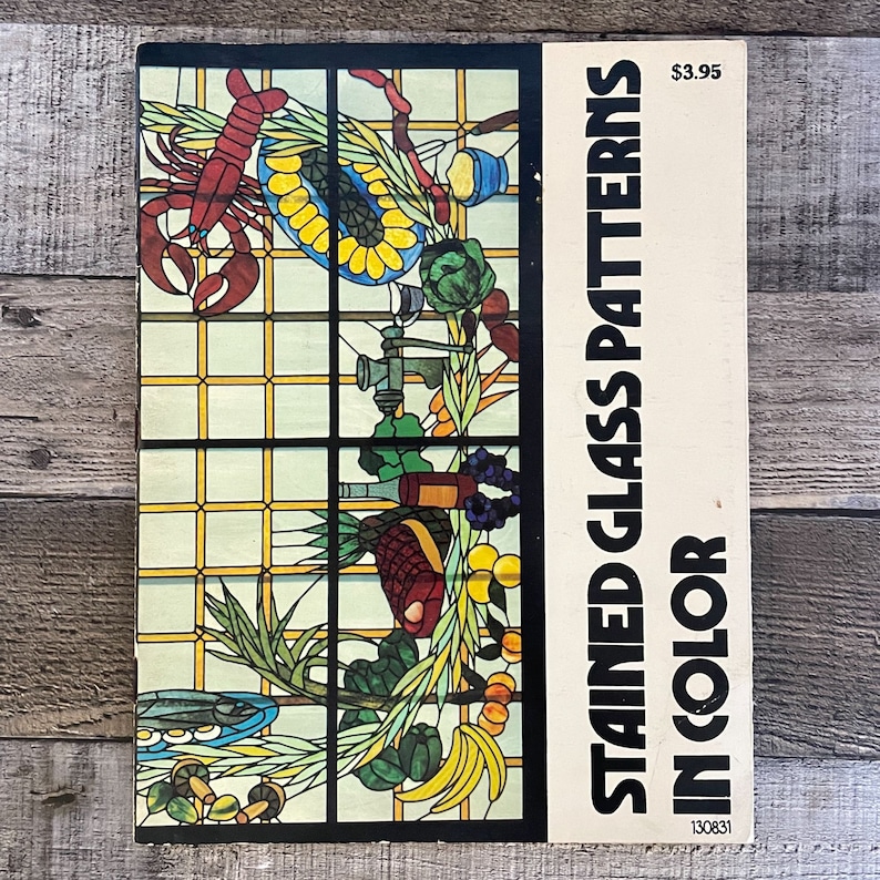 Stained Glass Patterns in Color 1978 Design Reference Book - Etsy