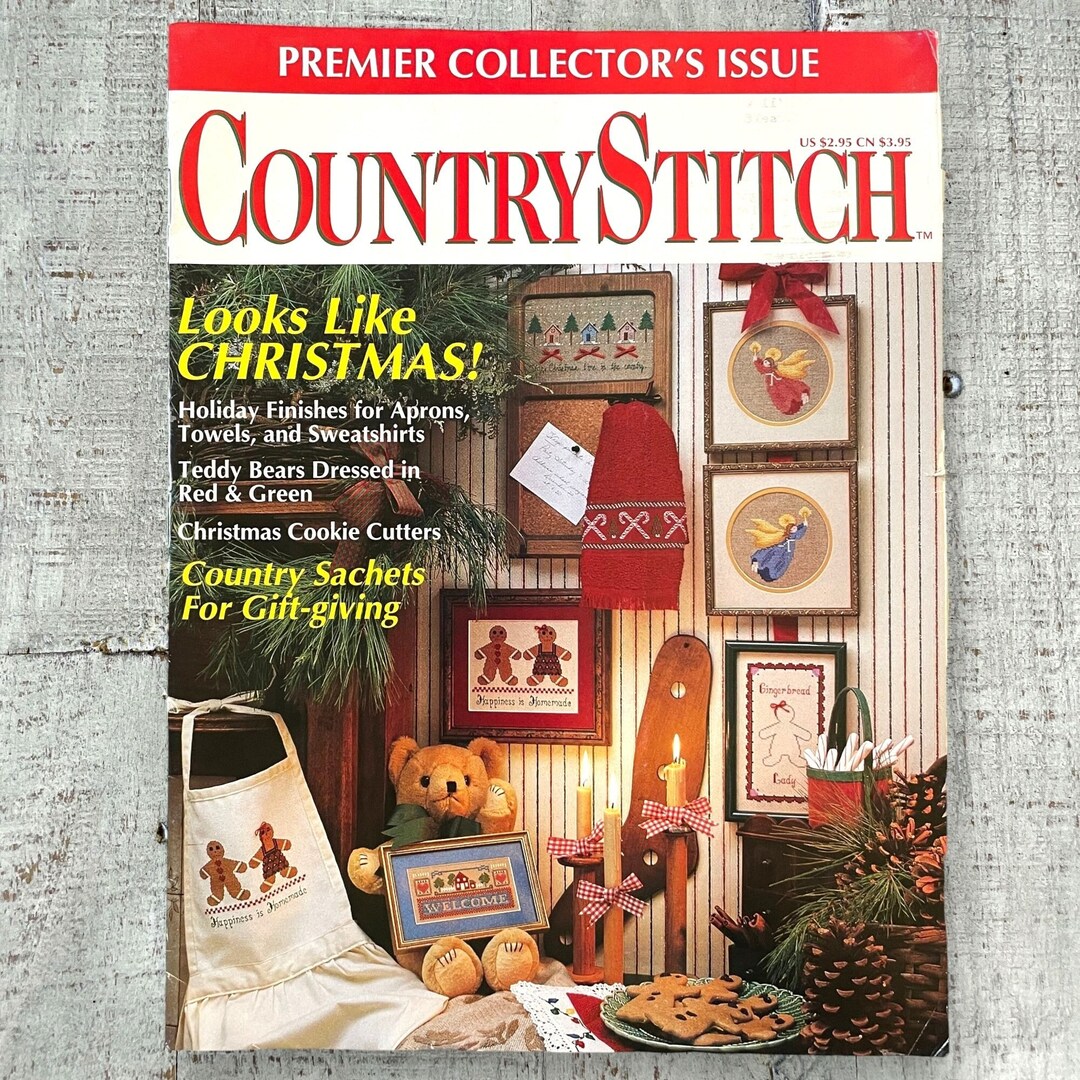 Country Stitch Magazine Premier Collectors Issue 1990 - Etsy
