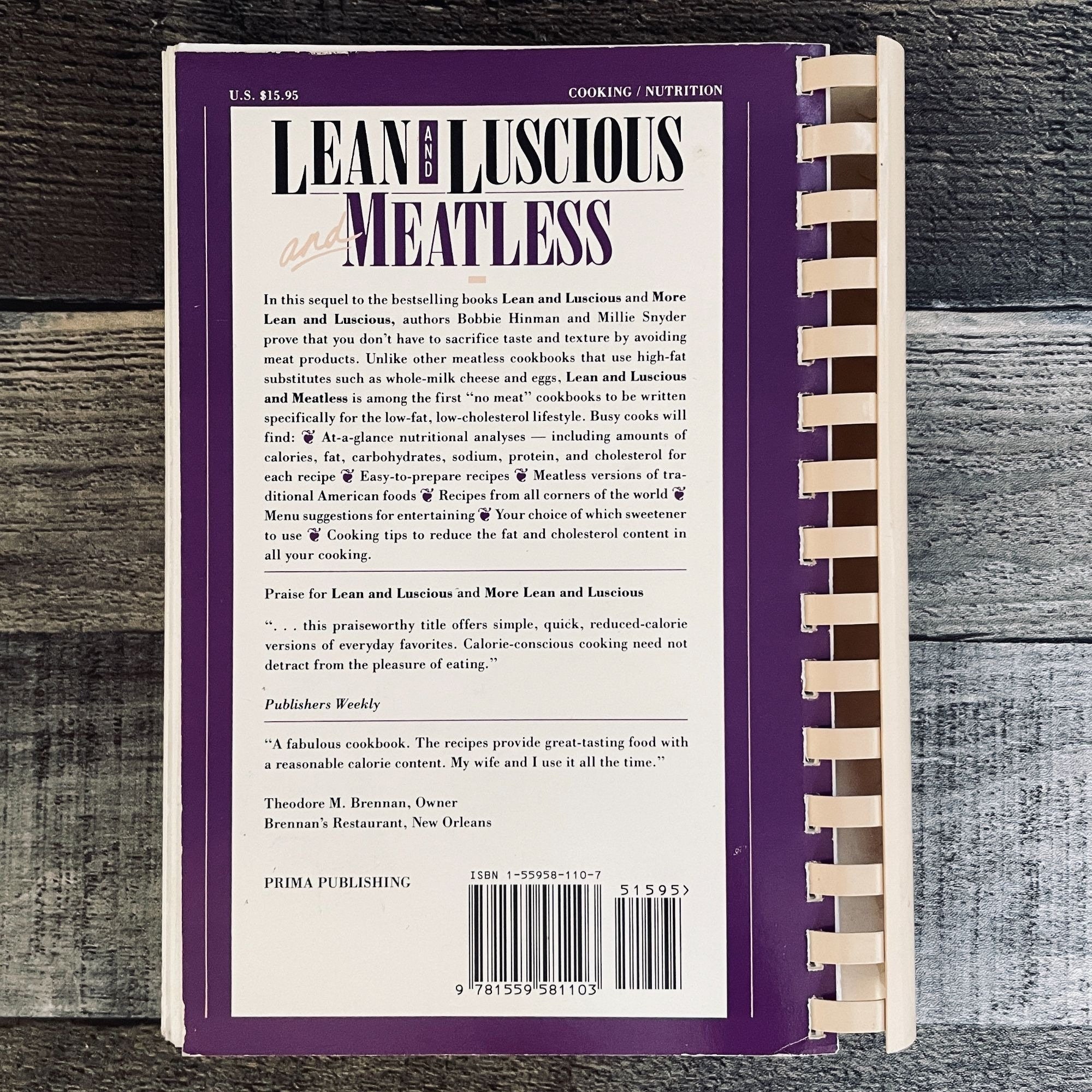 Lean and Luscious and Meatless Vol 3 Cookbook 1992 Meatless Cooking - Etsy