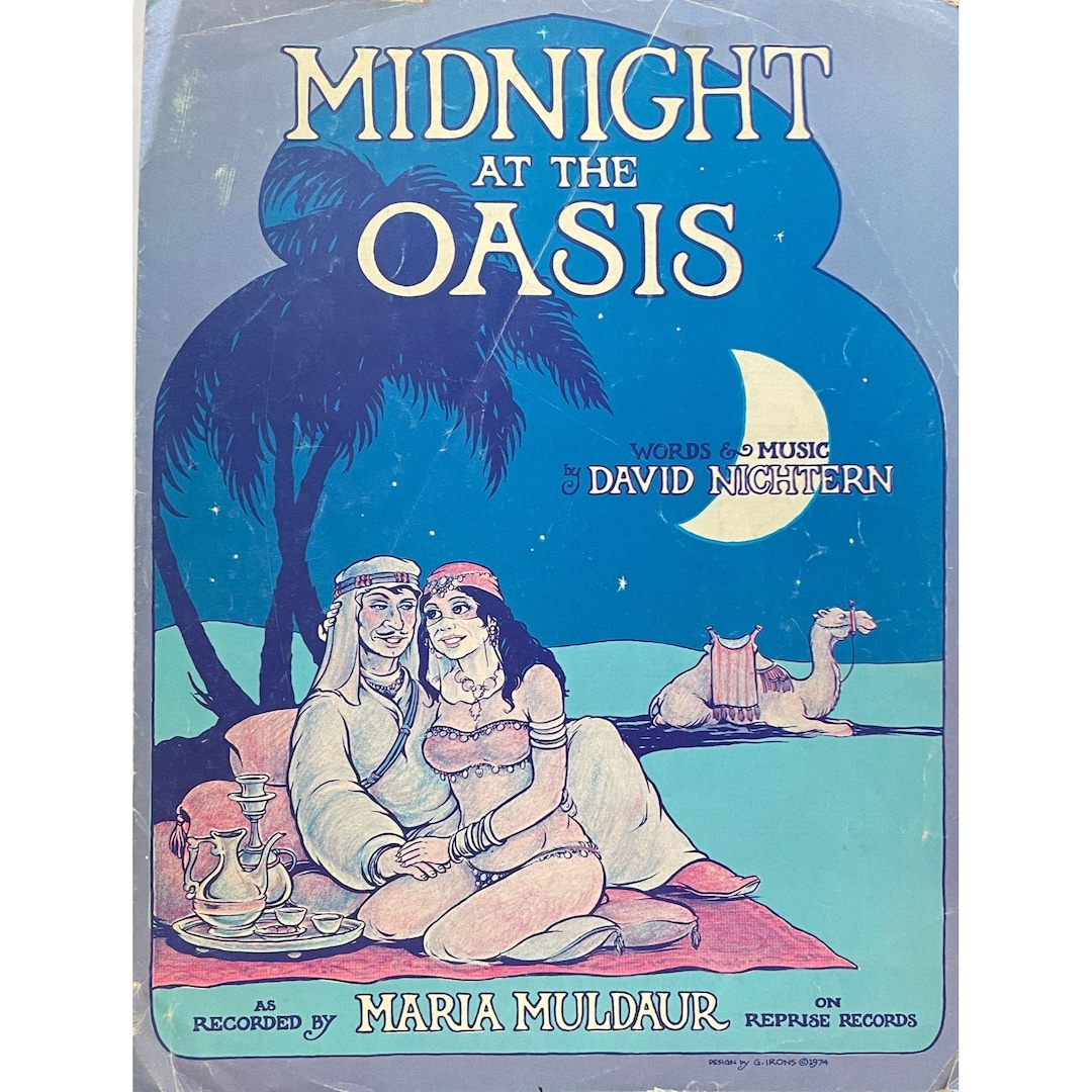 Midnight at the Oasis Sheet Music Maria Muldaur 1974 - Etsy