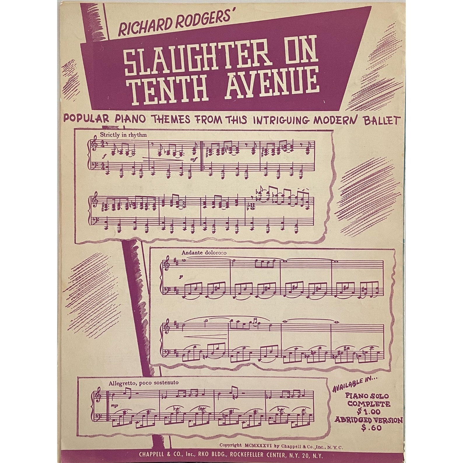 South Pacific Sheet Music Some Enchanted Evening 1949 Rogers ...