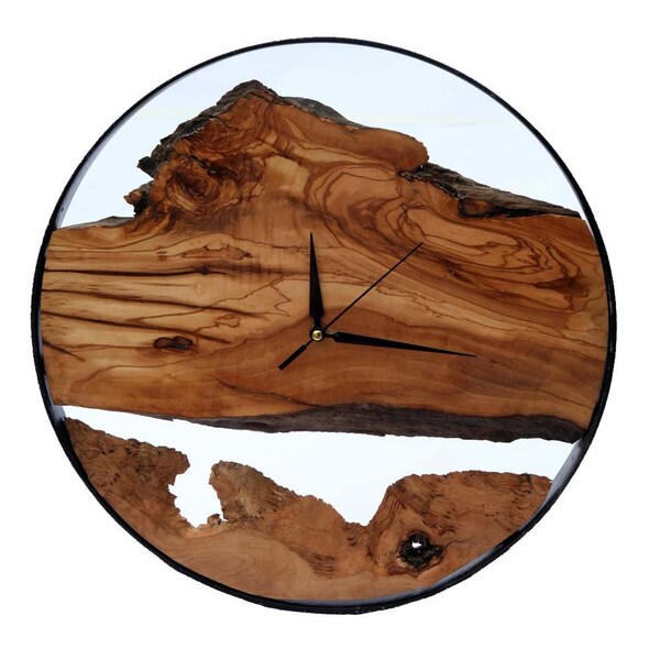 Wood Live Edge Wall Clock - Etsy