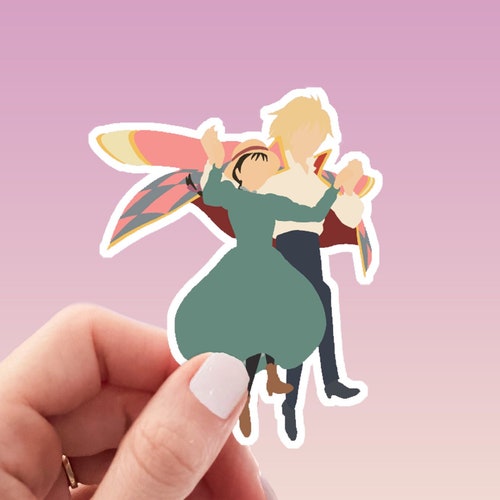 Howls Moving Castle Sticker Sophie and Howl Sticker Ghibli - Etsy