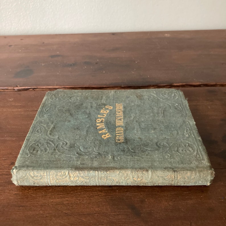 1854 Ramble’s Grand Menagerie Hardcover Book / Vintage Antiquarian ...