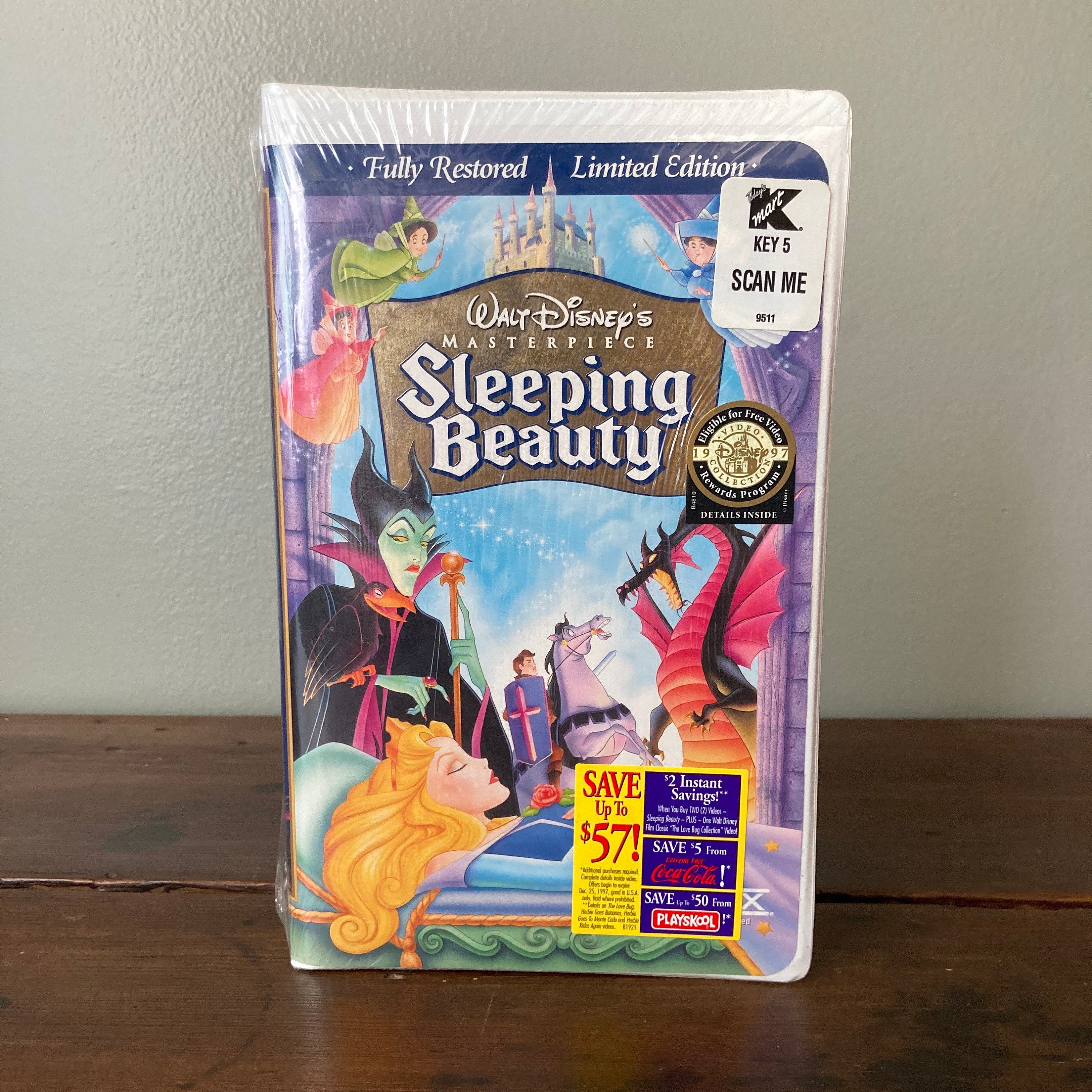 1997 Sealed “sleeping Beauty” VHS Tape / Vintage Video Walt Disney ...