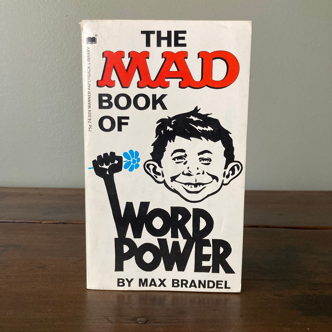 1973 the Mad Book of Word Power Paperback / Vintage Design Word-play ...