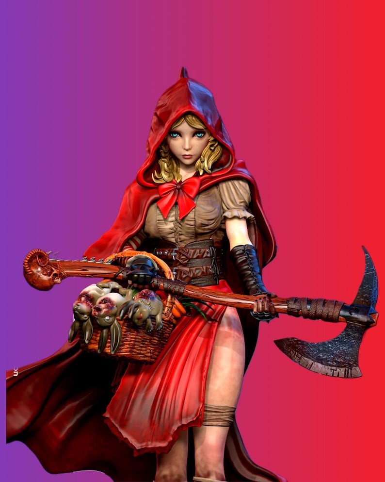 Little Red Riding Hood STL 3d Print Files - Etsy Ireland