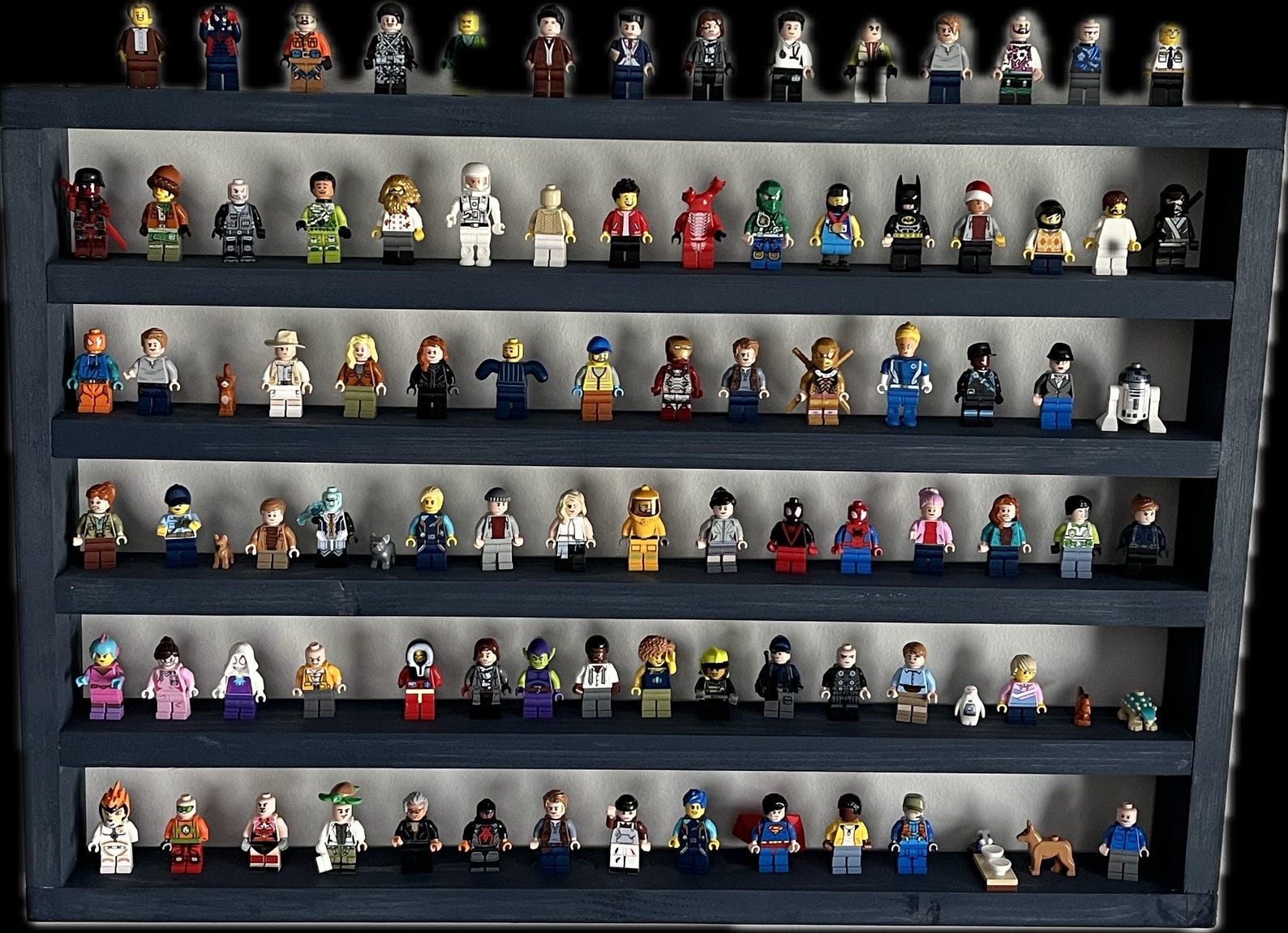Mini Figure Shelf/ Floating Mini Figure Shelf/ Mini Figure Display ...