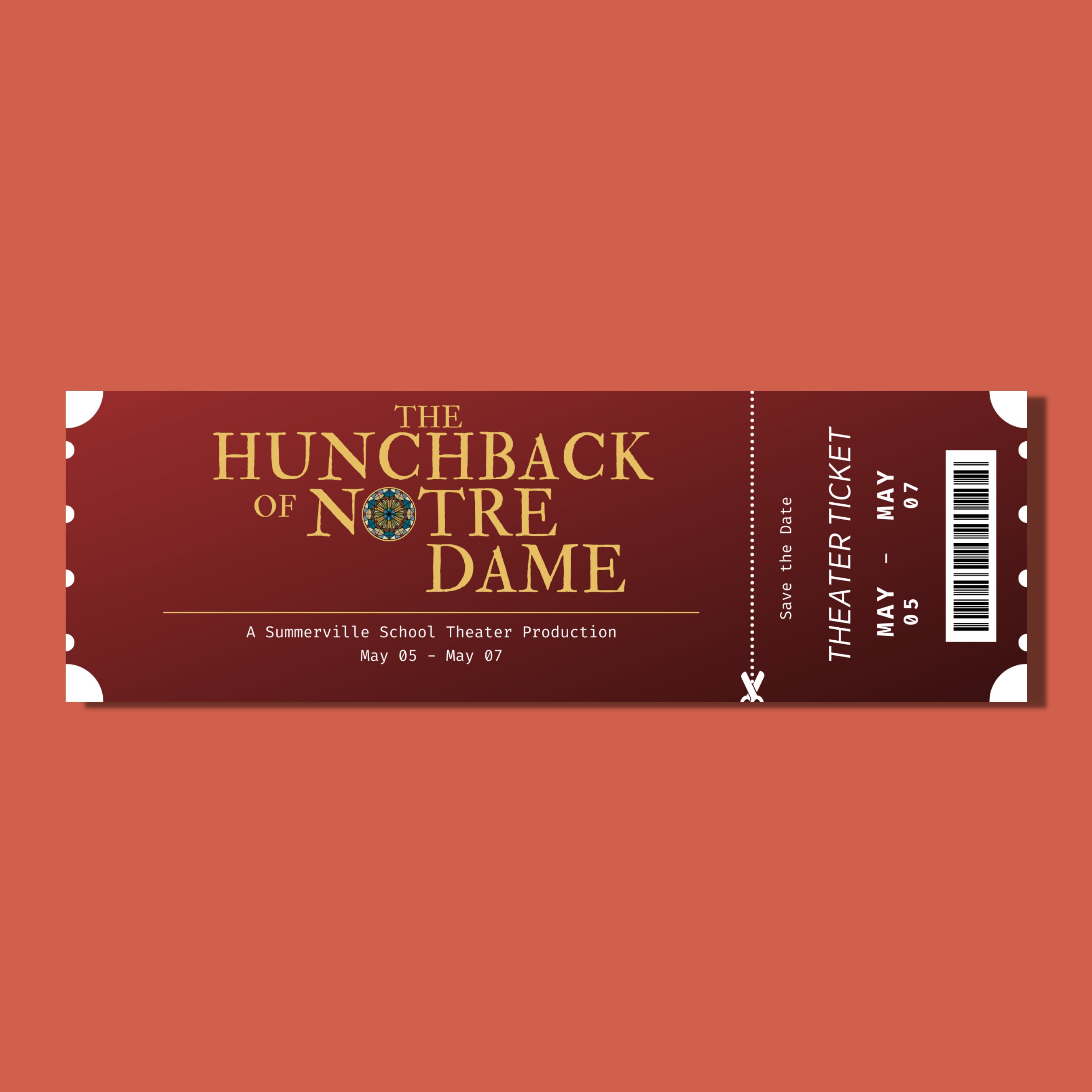 Ticket Template, Theater Ticket Template, Customize, Edit in Canva - Etsy