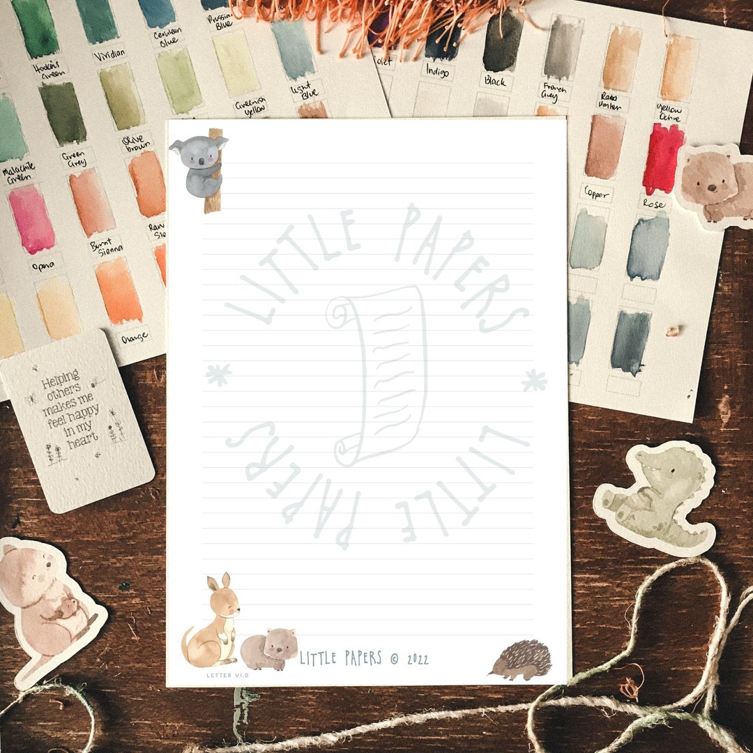 Kids Printable Fun Stationery Paper, Themed, A4, Instant Digital ...