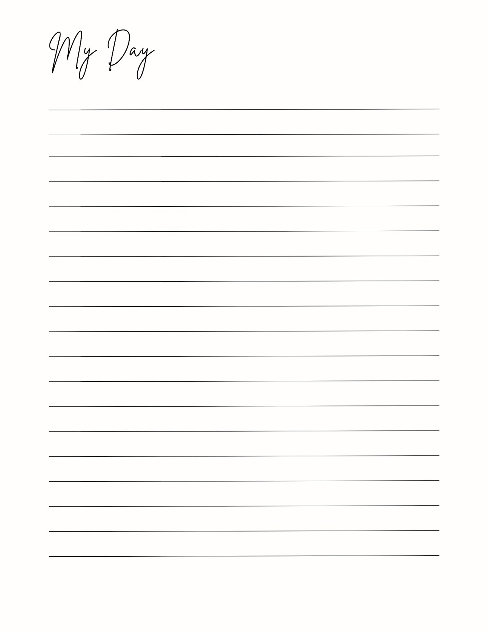Printable Lined Paper, Lined Notes Printable, Lined Sheets Printable ...