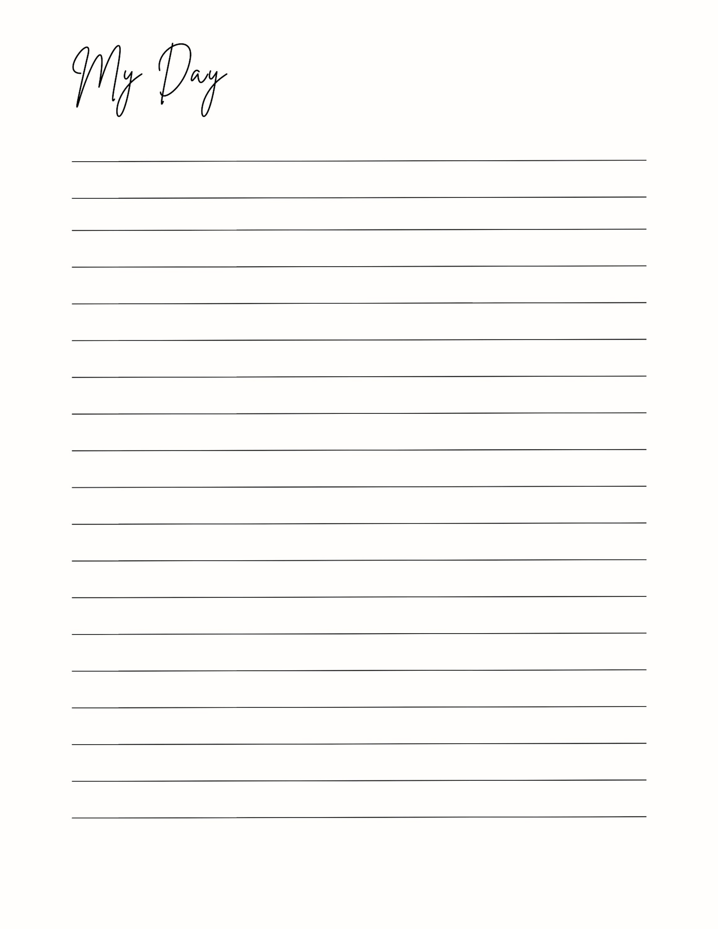 Printable Lined Paper, Lined Notes Printable, Lined Sheets Printable ...