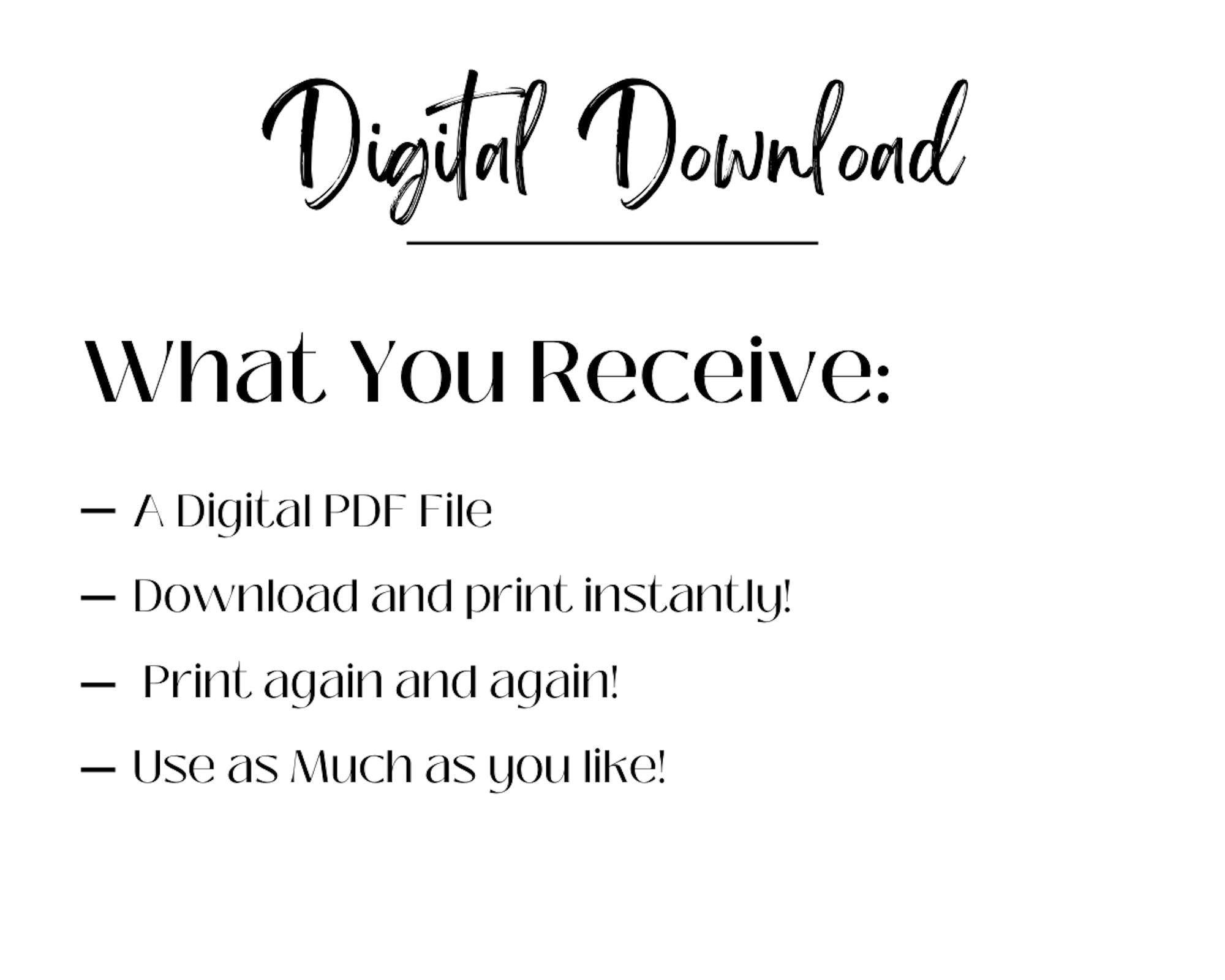 Sign Up Sheet Pdfsign Up Template Event Sign Up Blank Etsy Canada