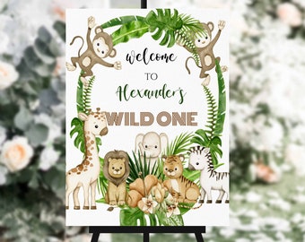 Wild One Sign Welcome - Etsy