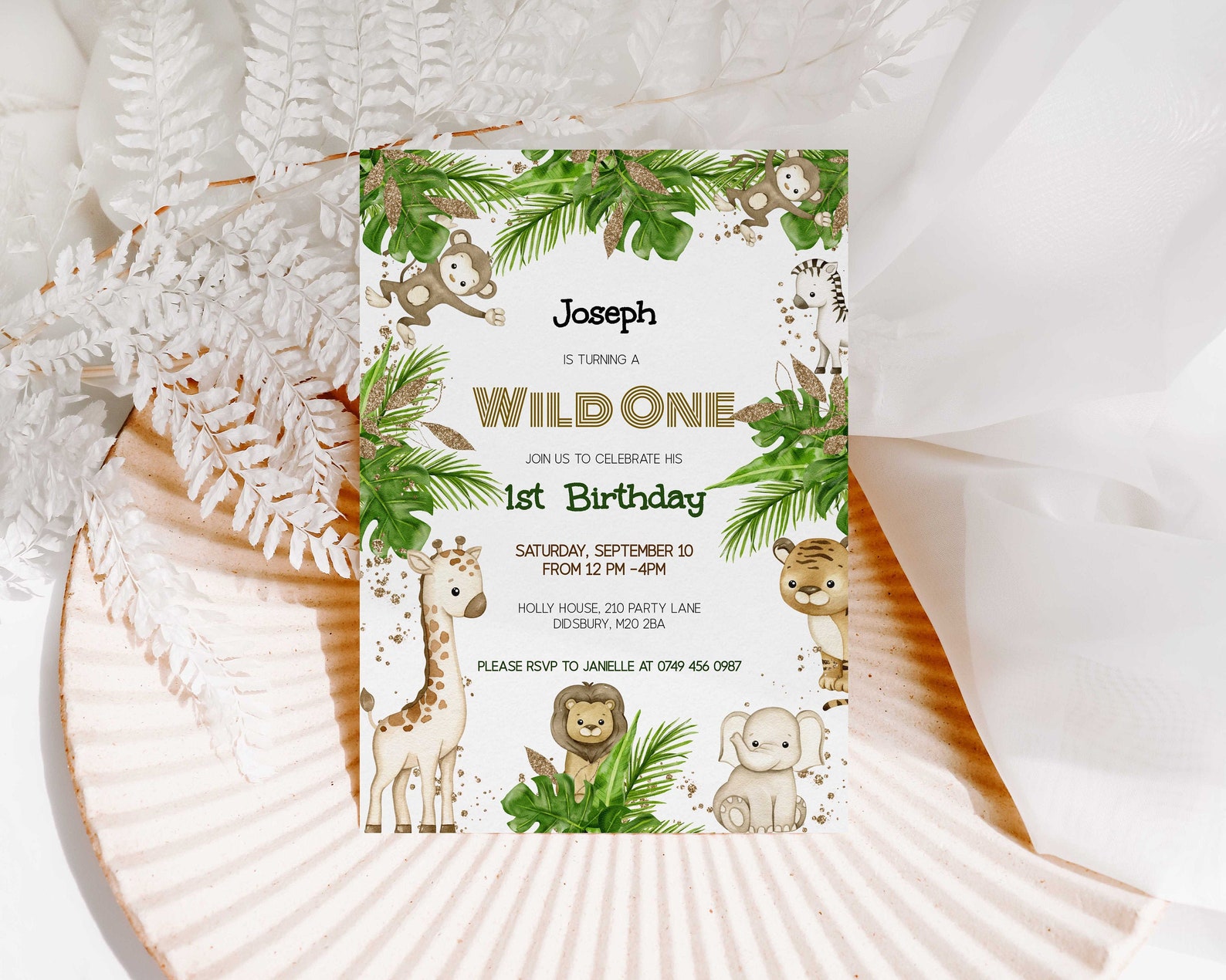 Wild One Birthday 6 Piece Bundle. Editable and Printable - Etsy