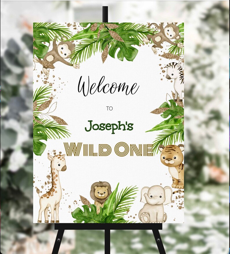 Wild One Birthday 6 Piece Bundle. Editable and Printable - Etsy