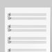 BLANK MANUSCRIPT PAPER Bundle, Printable Blank Sheet Music Paper, Piano ...