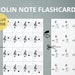 VIOLIN NOTE FLASHCARDS instant Download, Learn the Violin Notes ...