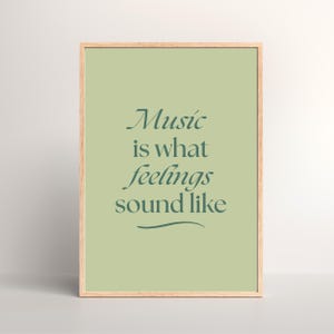 Inspirational Music Quote Wall Art Bundle, Music Studio Gallery Art ...