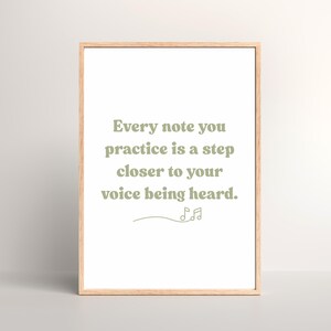 Inspirational Music Quote Wall Art Bundle, Music Studio Gallery Art ...