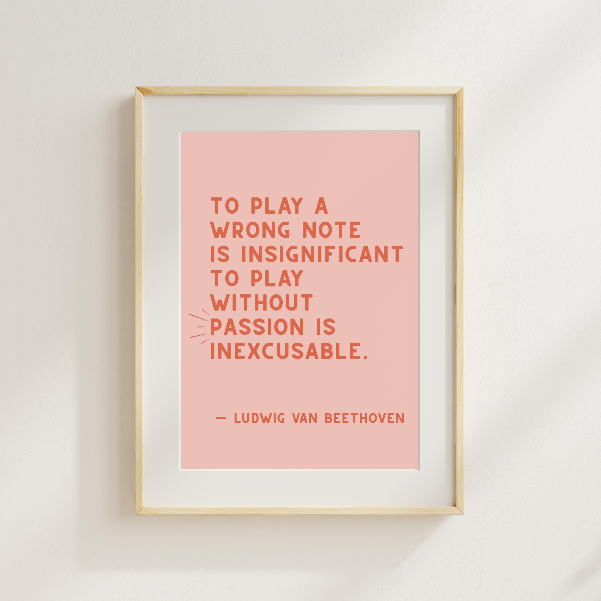 Inspirational Music Quote Wall Art, Music Studio Art, Music Classroom ...