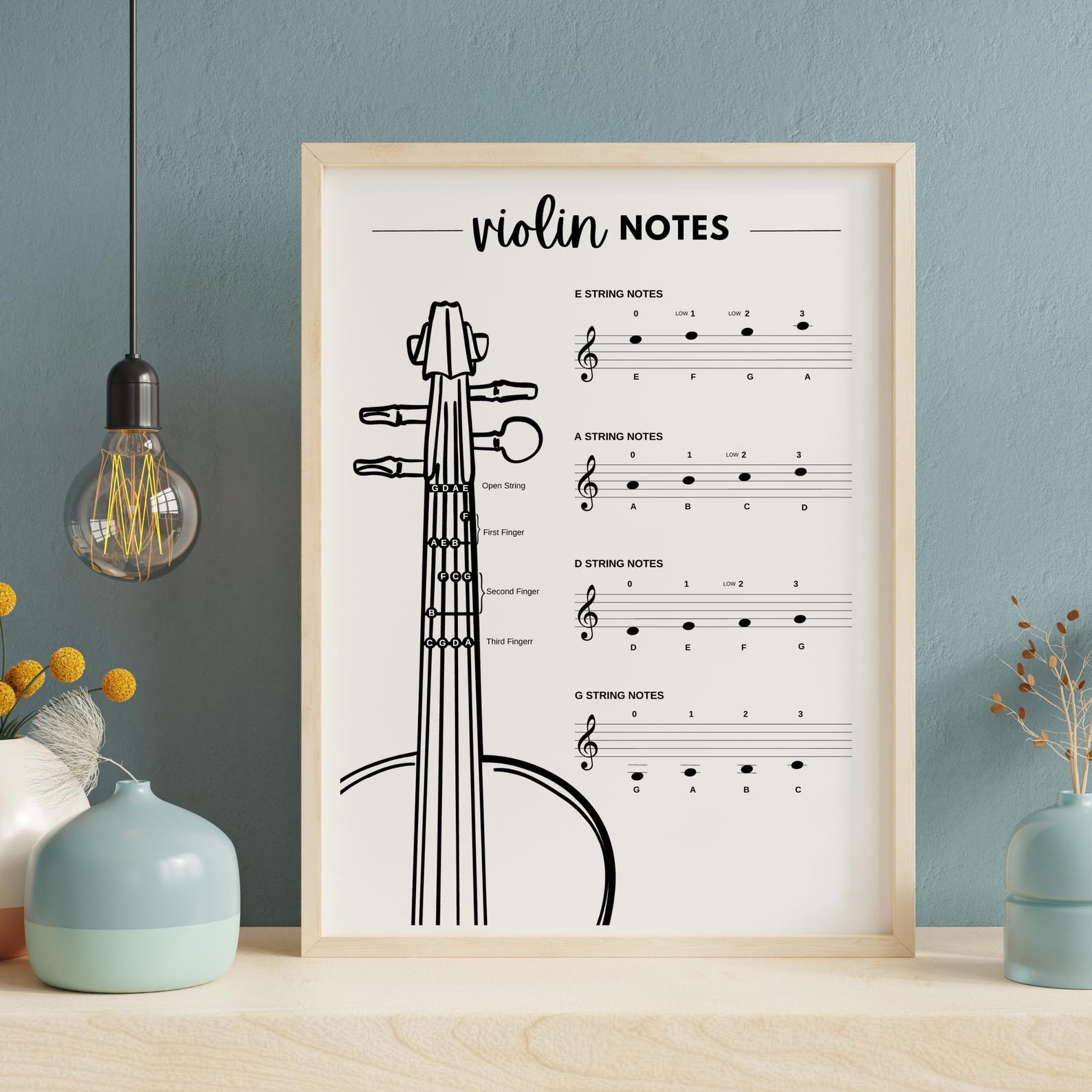 BEGINNER VIOLINIST BUNDLE, Violin Printable, Violin Notes, Violin ...