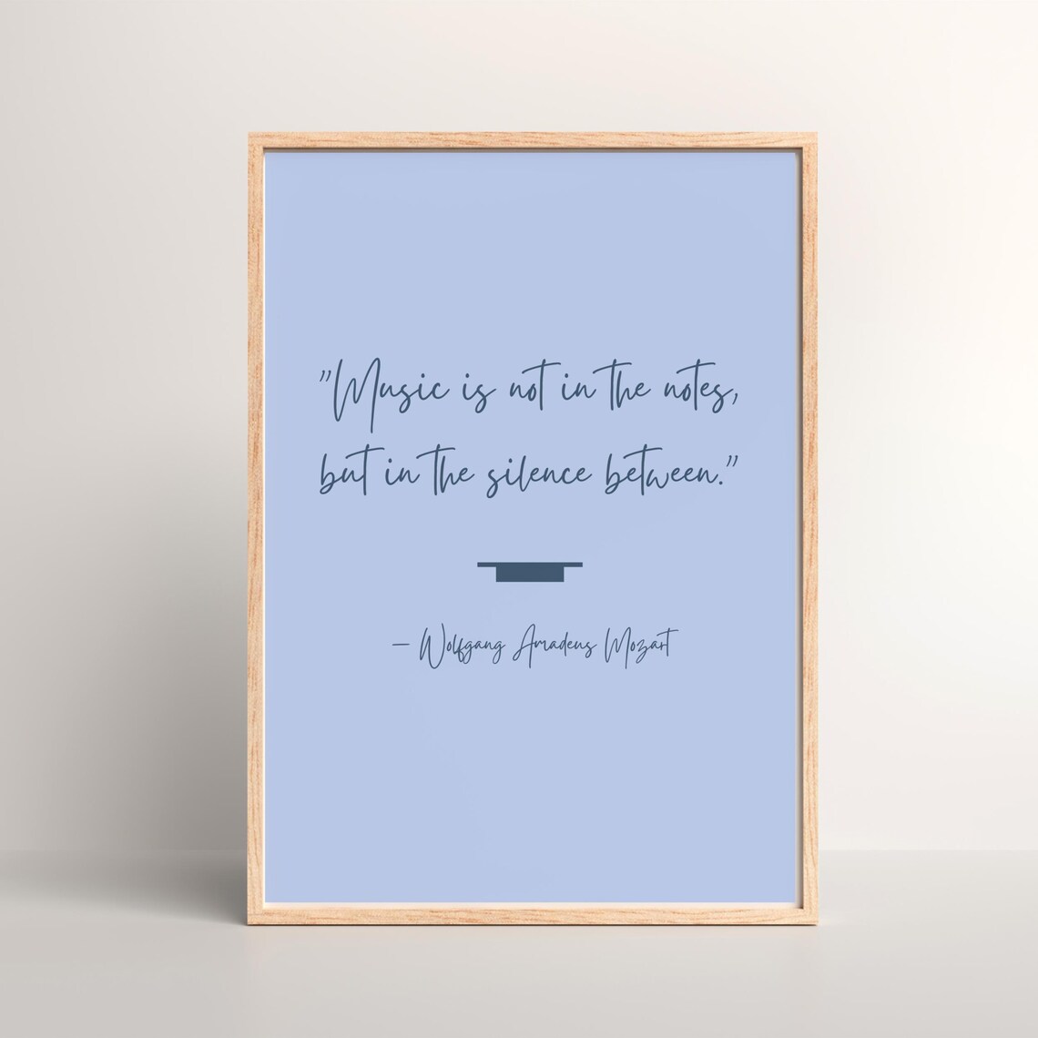 Inspirational Music Quote Wall Art Bundle, Blue Music Studio Gallery ...
