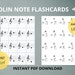 VIOLIN NOTE FLASHCARDS instant Download, Learn the Violin Notes ...