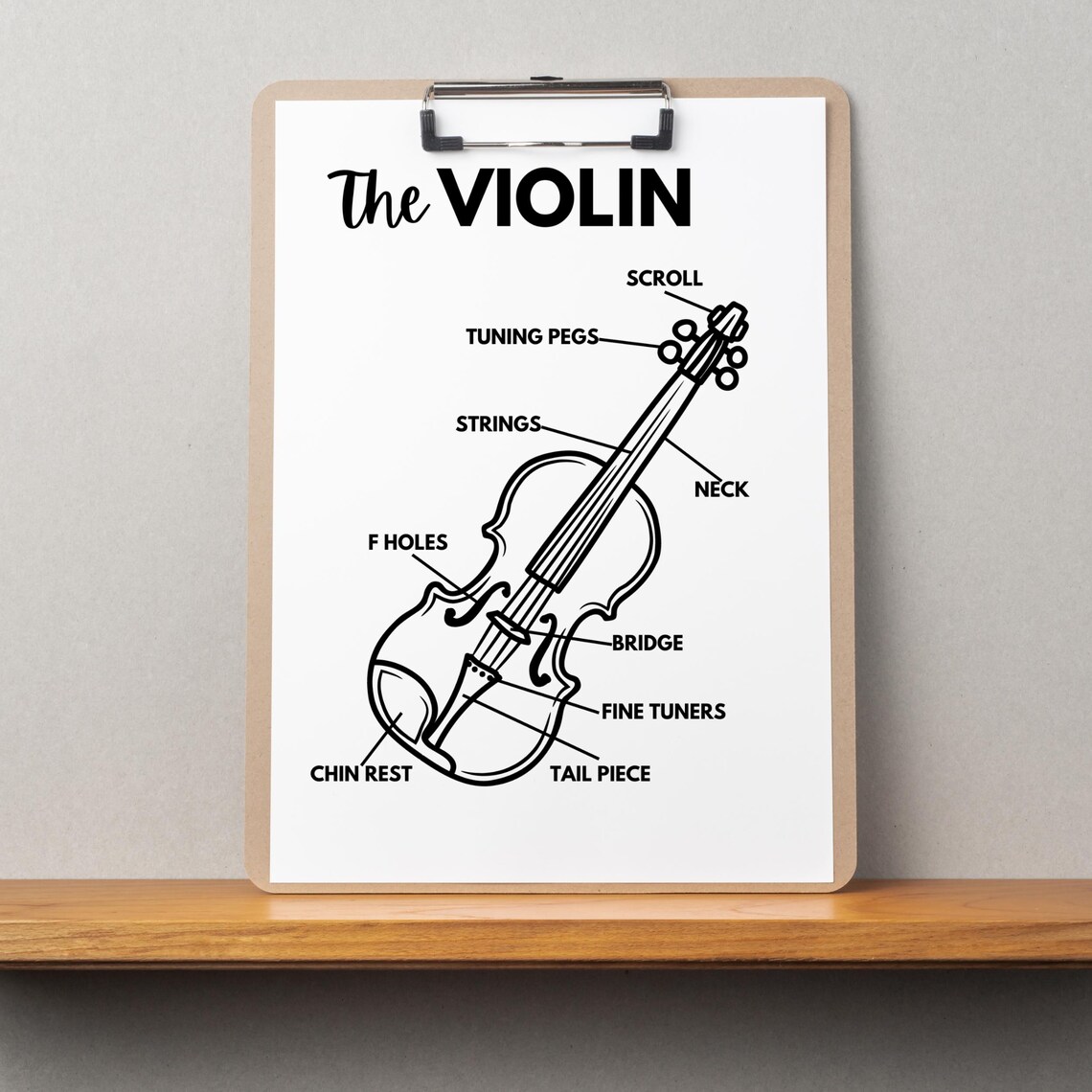 BEGINNER VIOLINIST BUNDLE, Violin Printable, Violin Notes, Violin ...