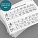 KEY SIGNATURE Cheat Sheet, Printable Major and Minor Key Signatures ...