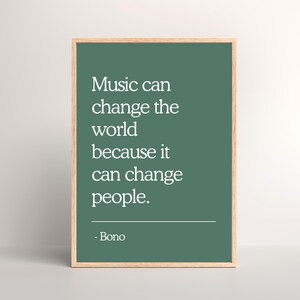 Inspirational Music Quote Wall Art Bundle, Music Studio Gallery Art ...