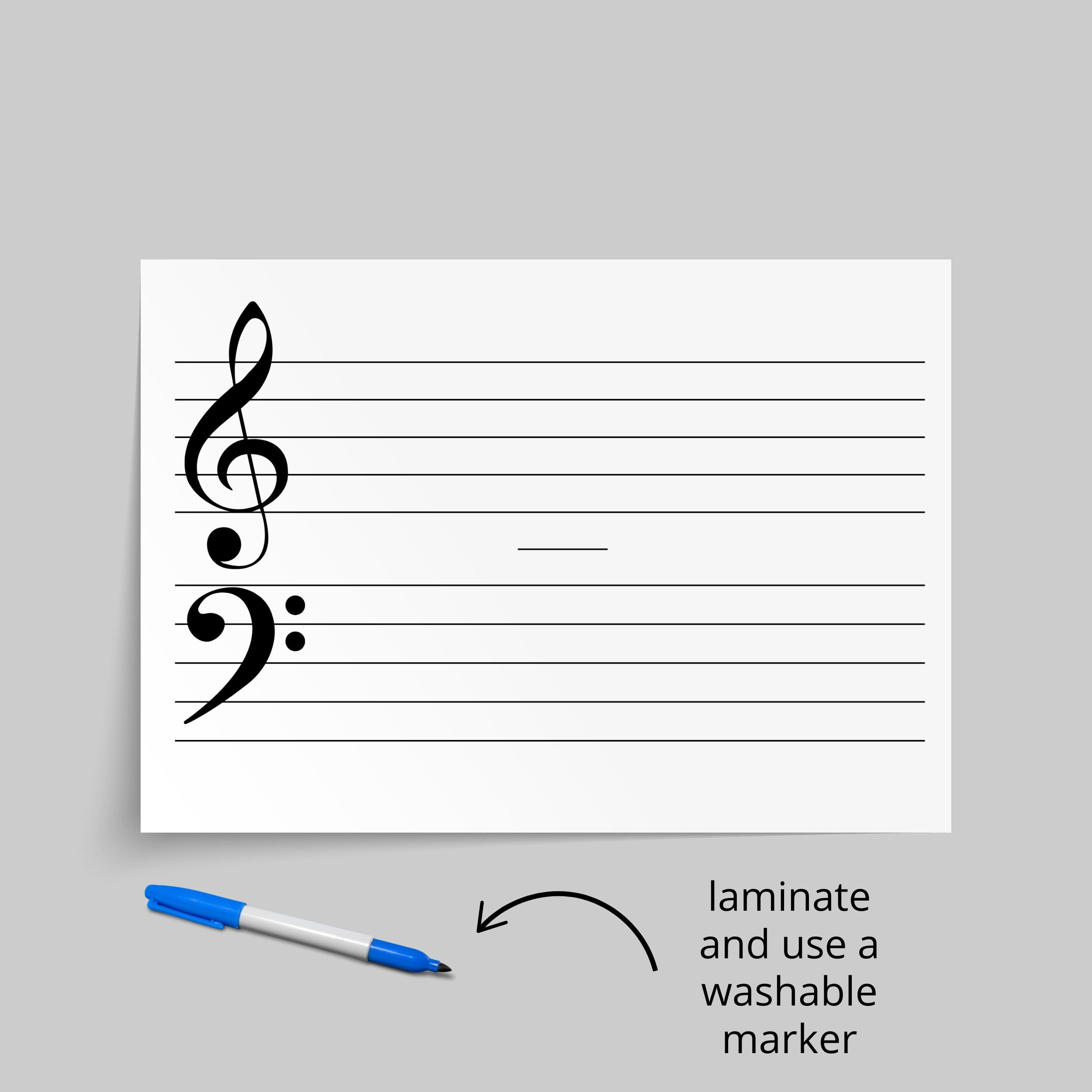 GIANT PIANO STAFF, Piano Notes, Printable Music Staff, Piano Teacher ...