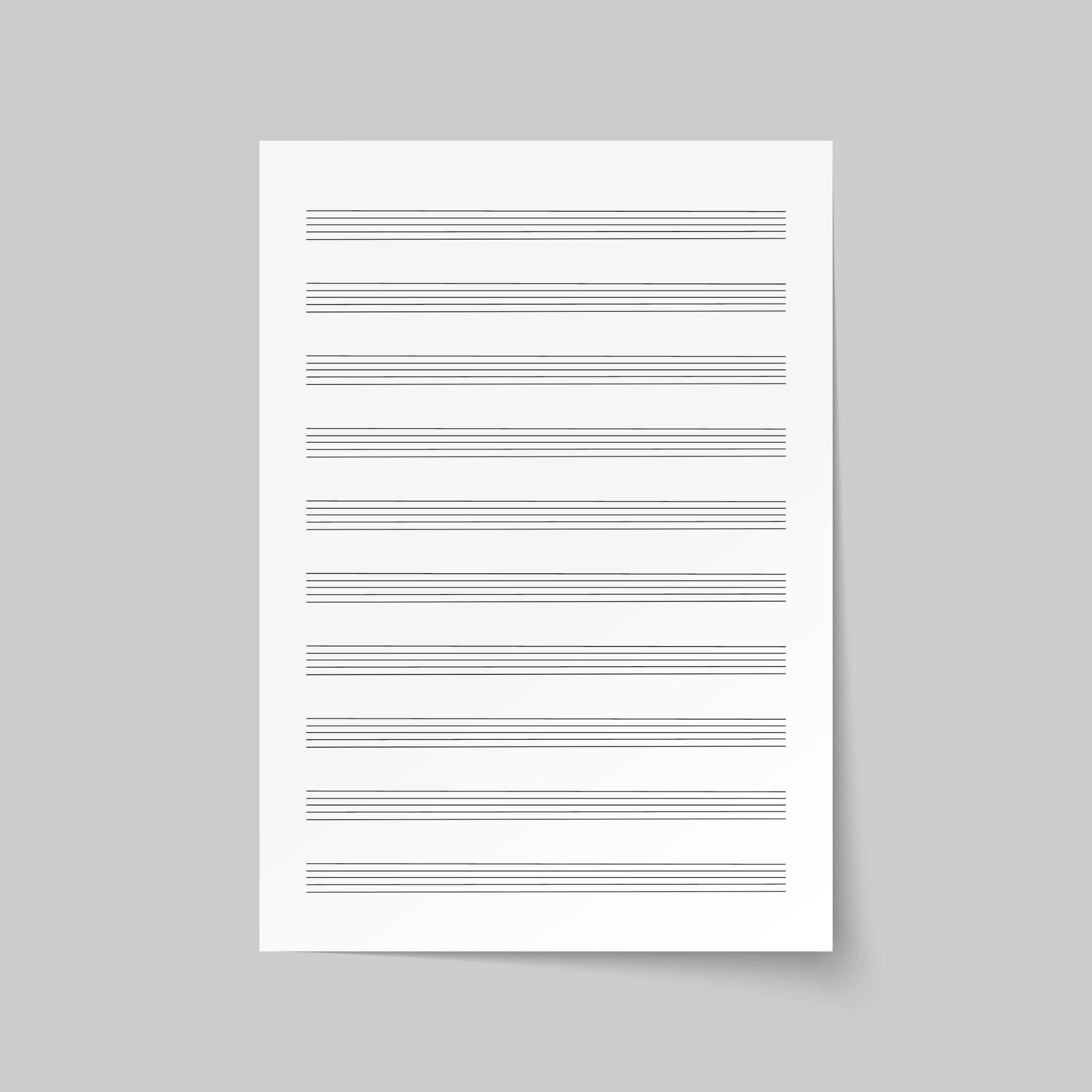 BLANK MANUSCRIPT PAPER Bundle, Printable Blank Sheet Music Paper, Piano ...