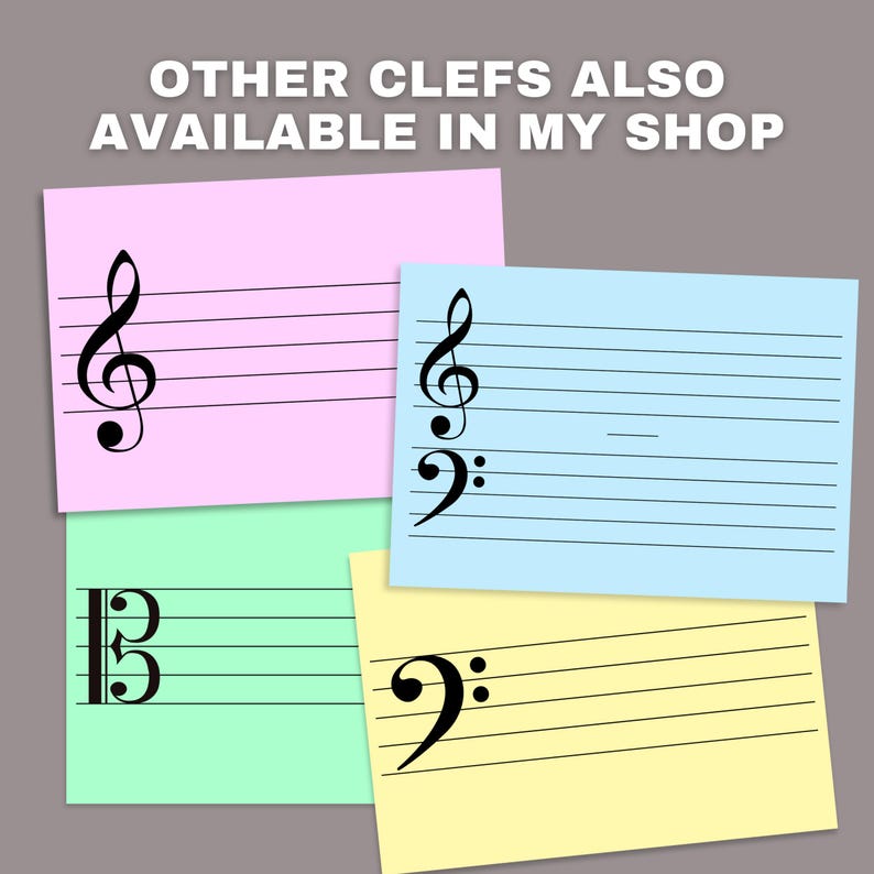 GIANT PIANO STAFF, Piano Notes, Printable Music Staff, Piano Teacher ...