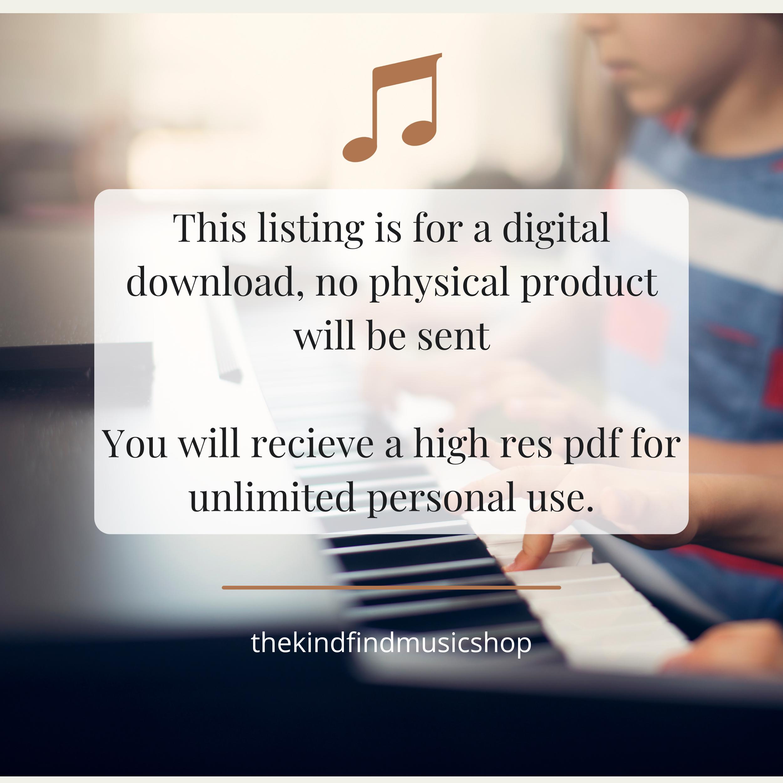 GIANT MUSIC STAFF Printable, Giant Treble Clef, Music Teaching Resource ...