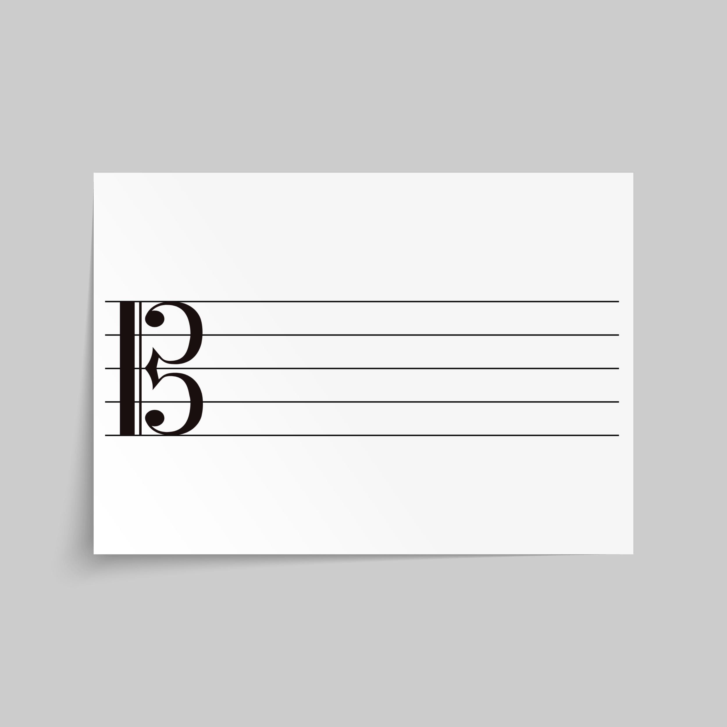 GIANT MUSIC STAFF Printable, Giant Treble Clef, Music Teaching Resource ...