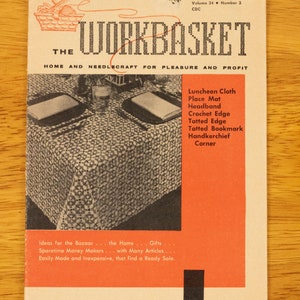 Set of 7 Vintage "the Workbasket" Ladies Magazine - Crochet, Knitting ...