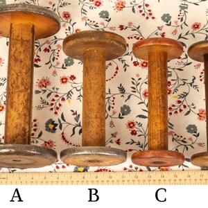 Antique Industrial Wooden Spools From Textile Factory Large Tall ...